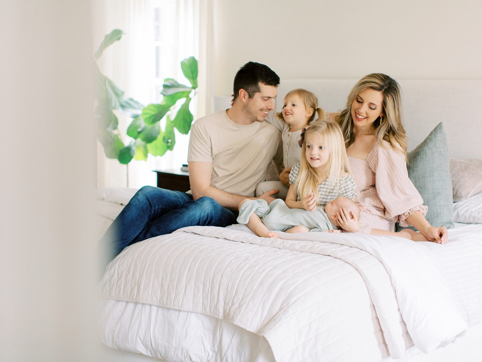 Charleston SC Newborn Session at Home for Family